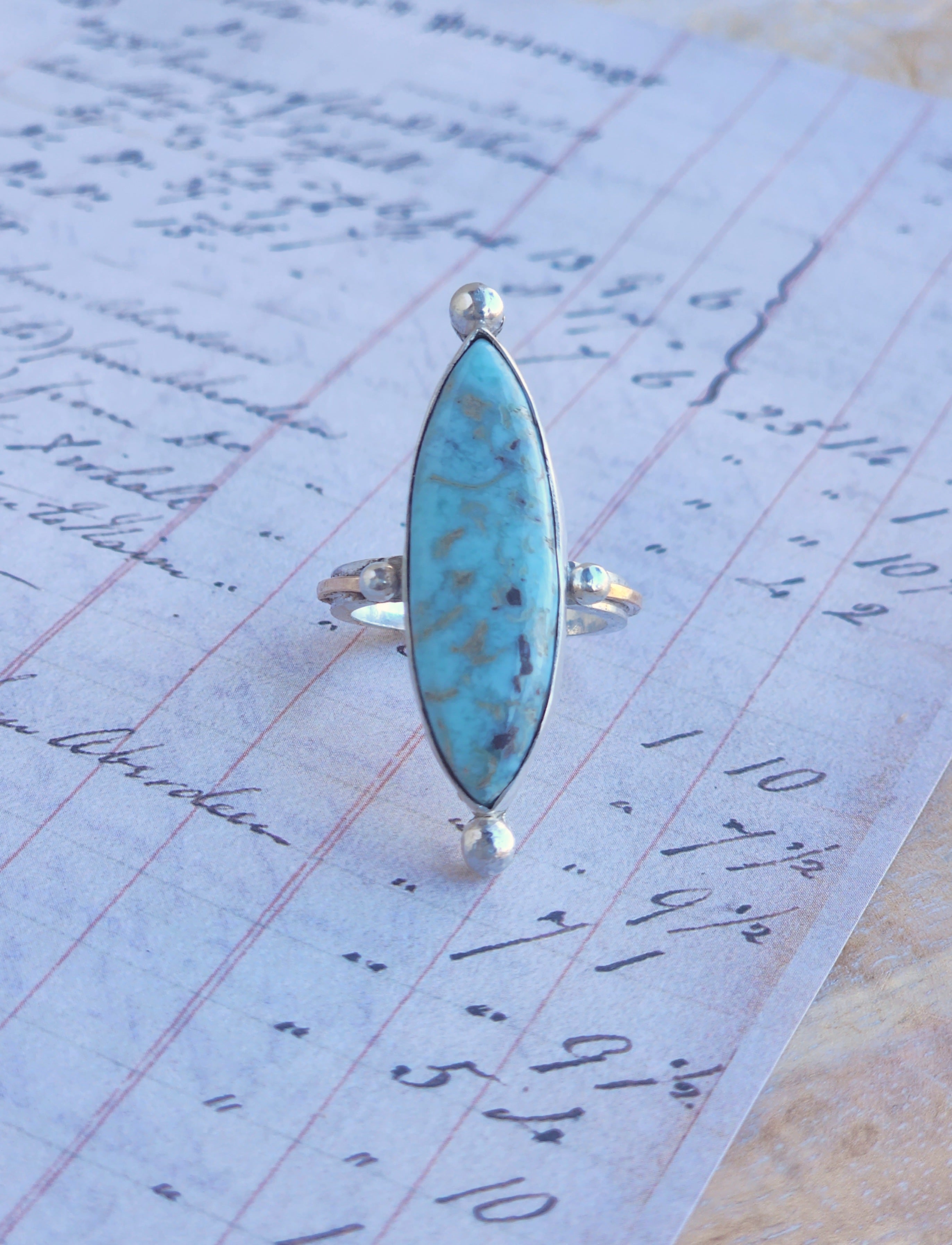 Larimar Spear Ring – xanderolivejewelry